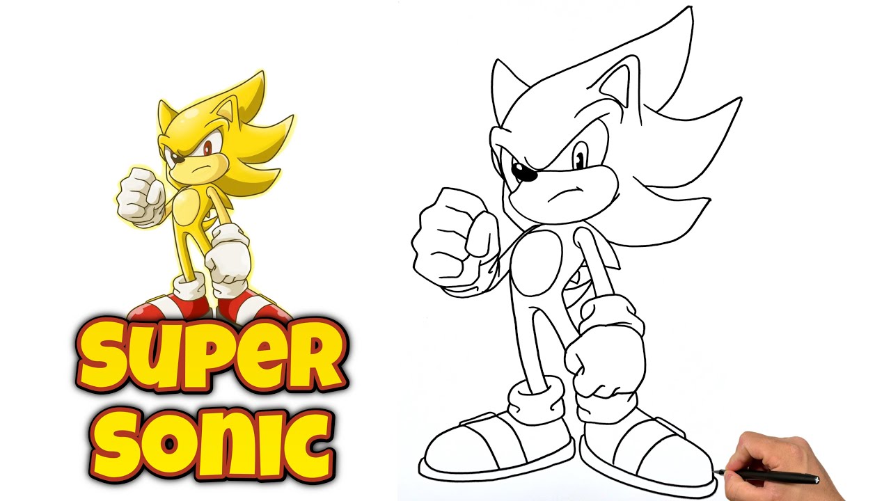Howv To Draw SUPER SONIC #sonicthehedgehog #drawing #supersonic - YouTube