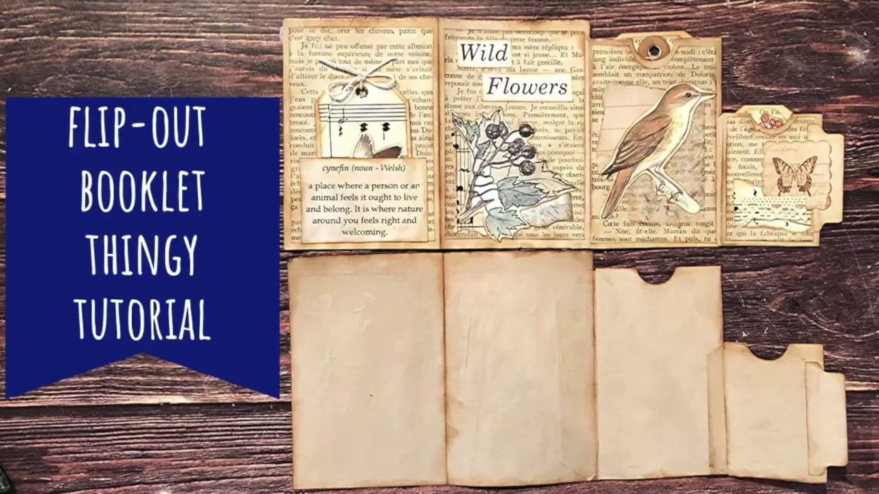 Flip-Out Booklet Tutorial/Comparison with Gi Kerr's Booklet/Journal ...