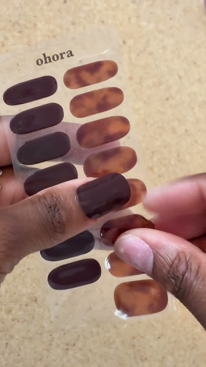 Applying my Ohora gel nails #ohora #ohorausa #ohoranails #diynails #kbeauty #vdaynails - YouTube