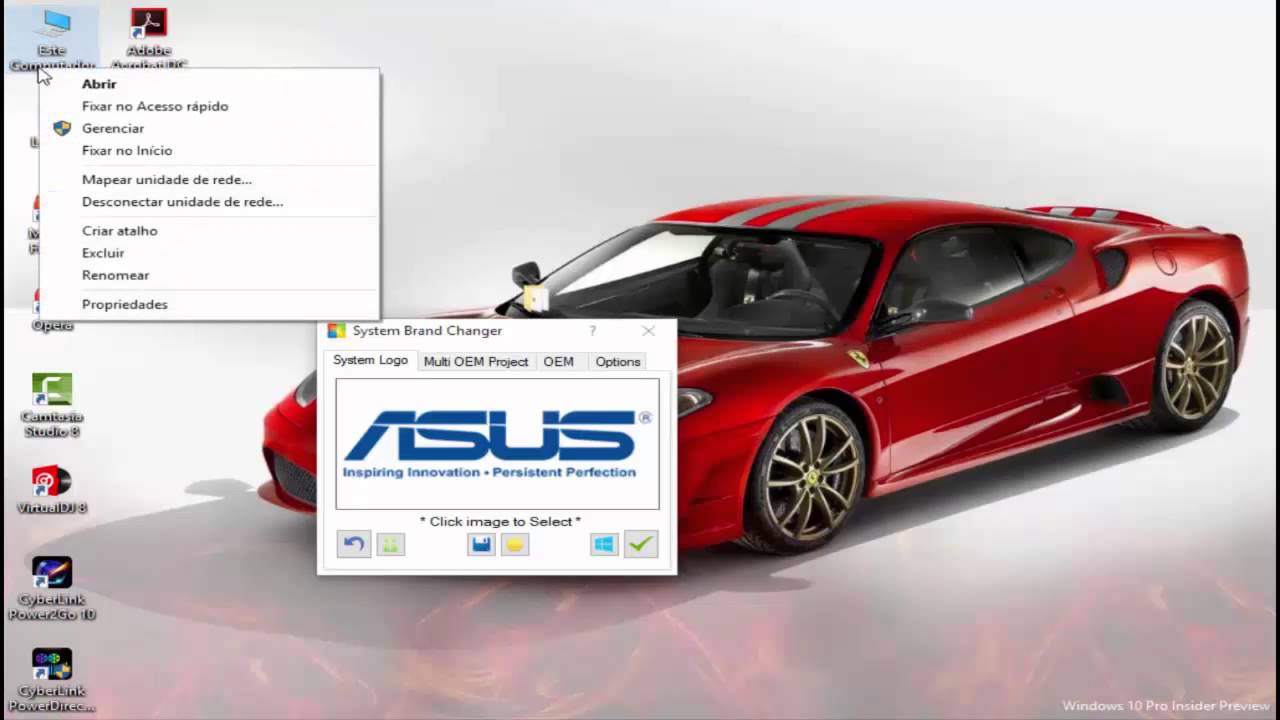 System Brand Changer logo windows 10 - YouTube