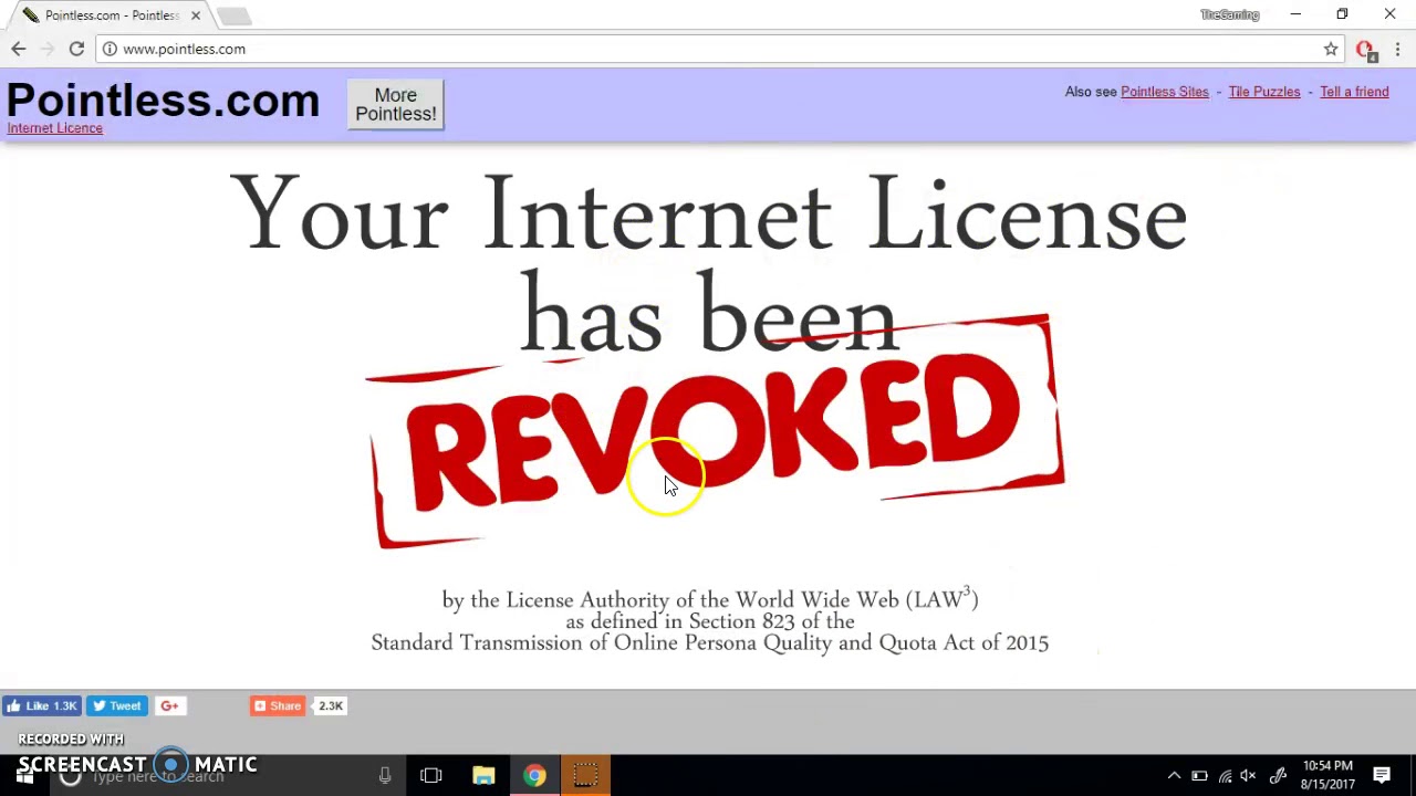 Looking at pointless web sites - YouTube