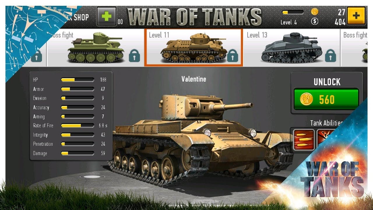 Android War of Tanks GamePlay - YouTube