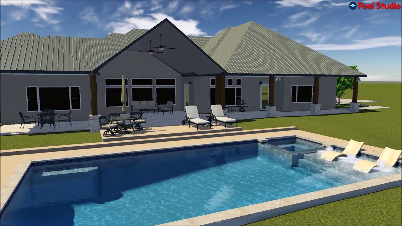 Platinum Pools - Romine 2 Pool Video - Designed by Clay Givens - YouTube