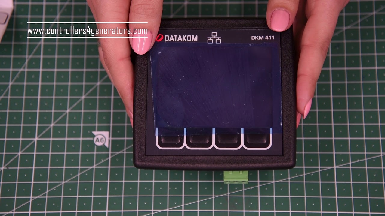 DATAKOM DKM-411 analyser, 96x96mm, 3.5” colour TFT, Ethernet - YouTube