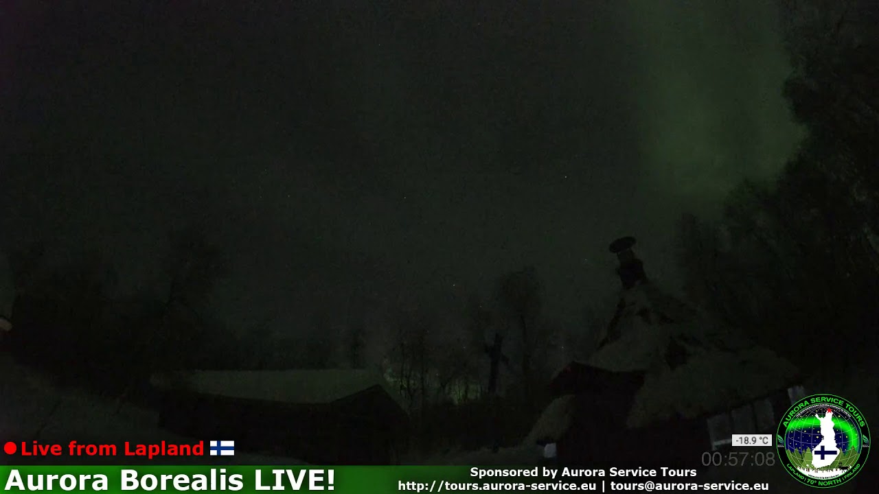 Aurora Borealis Live Stream Highlights 18th Feb 2018 - YouTube