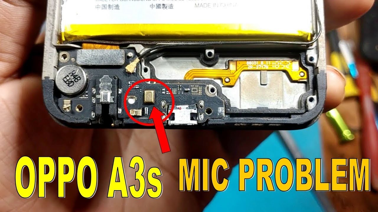 OPPO A3s mic jumper problem solution / OPPO A3s mic not working របៀបដូរ ...