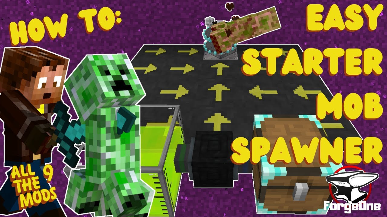 Easy Mob Spawner All The Mods 9 Youtube