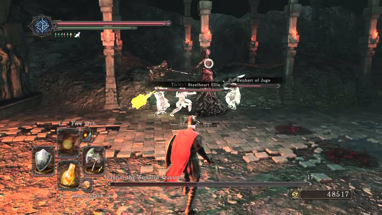 DARK SOULS II - Killing Elana, the Squalid Queen - YouTube
