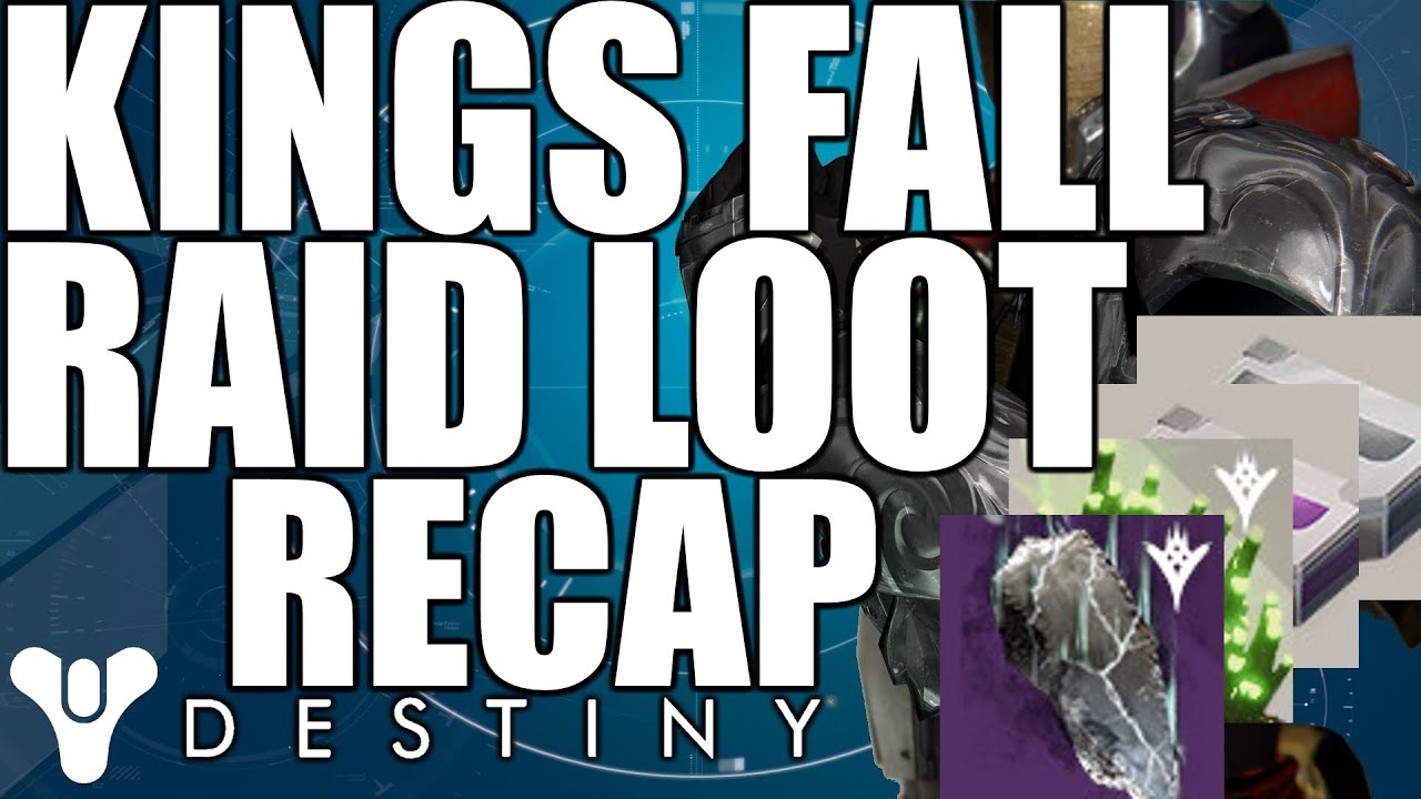 Destiny: Kings Fall Raid Looting Rewards Recap - The Taken King - YouTube