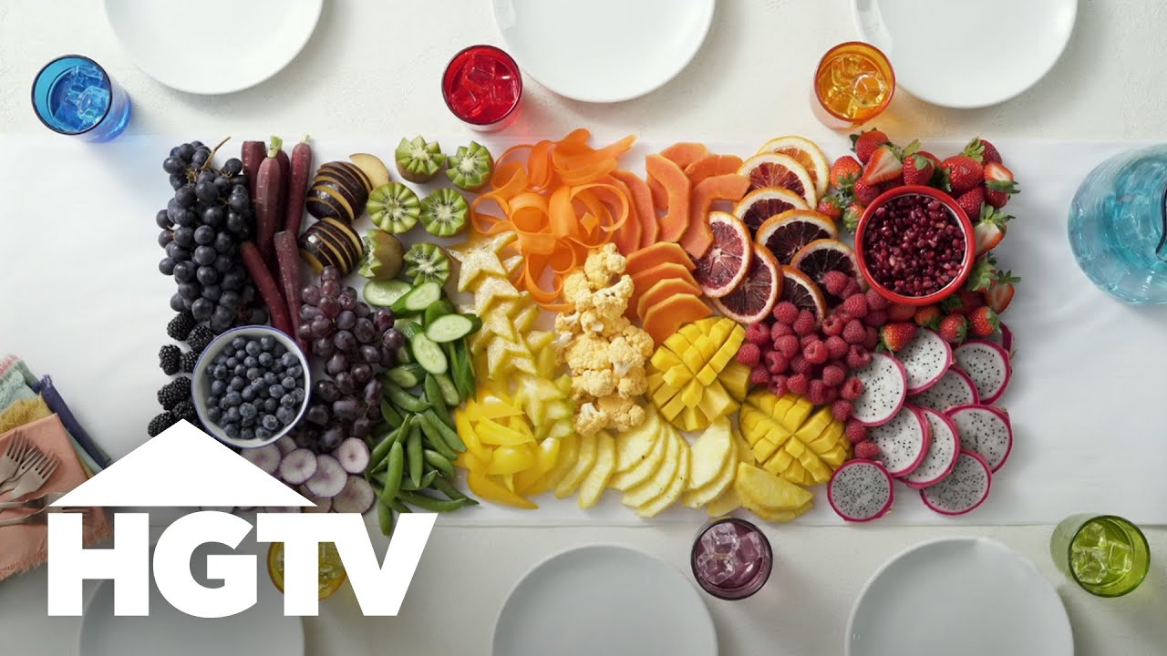 How to Make a Rainbow-Themed Party Board | How-To | HGTV - YouTube