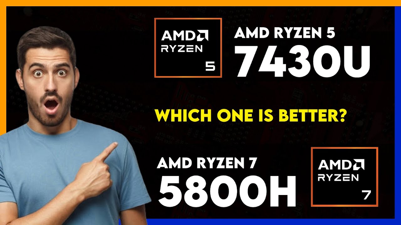 AMD Ryzen 5 7430U vs AMD Ryzen 7 5800H Comparison - YouTube
