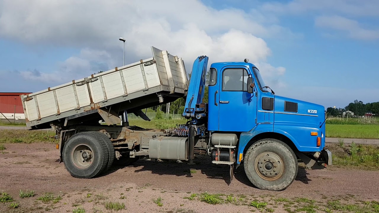 Köp Veteran Lastbil Volvo N7 720 tipp & kran -79 på Klaravik.se - YouTube
