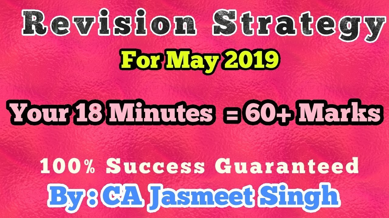 CA/CS ExamTips | Revision Tips | Revision Strategy For CA/CS Students ...