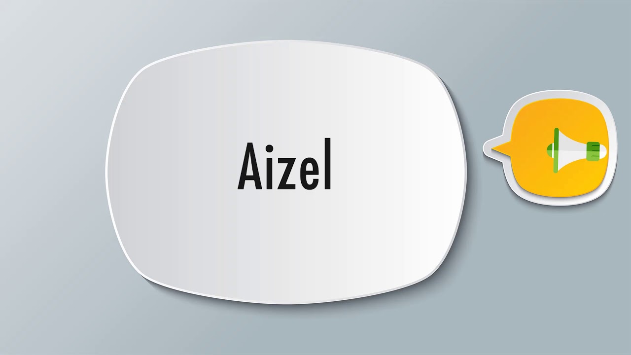 How To Pronounce Aizel Youtube