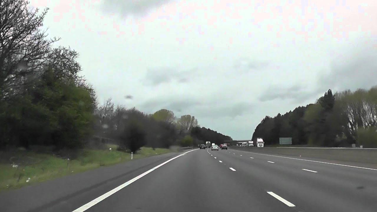 Driving On The M6 Motorway From J12 Telford To J13 Penkridge ...
