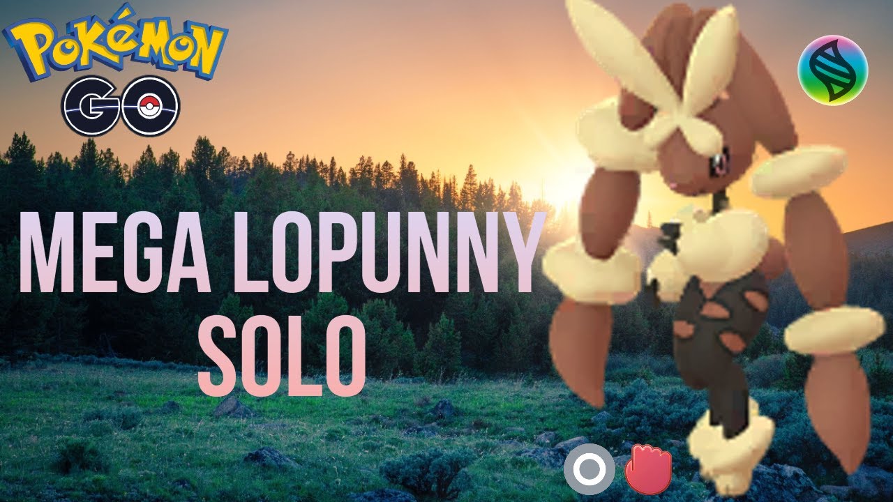 Mega Lopunny Solo in WINDY Weather in Pokémon GO | Pokémon GO Raid ...