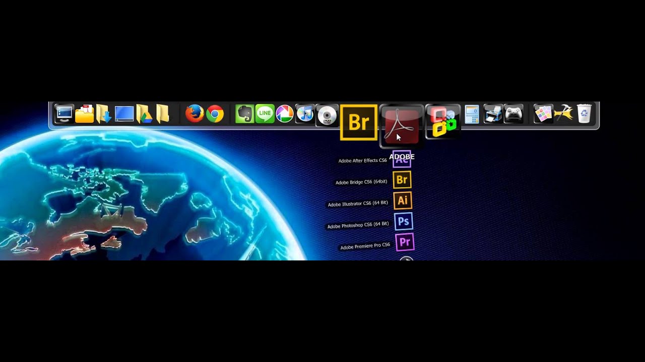 RocketDock + Stack Docklet - YouTube