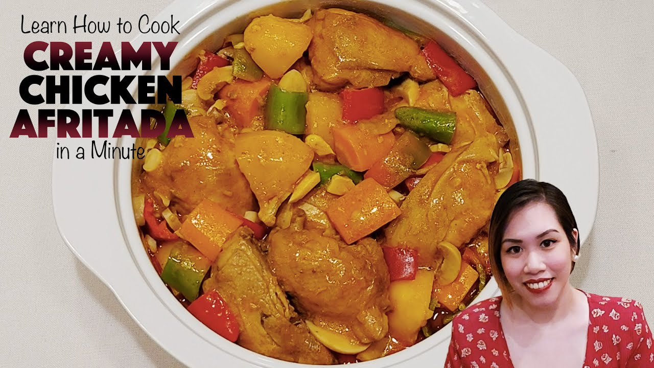 Learn How to Cook Creamy Chicken Afritada in a Minute - YouTube