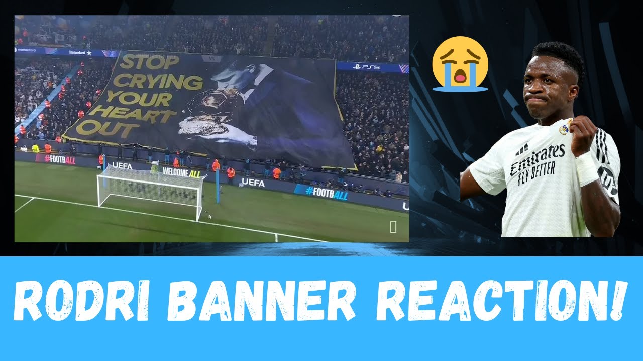 THAT Rodri banner brilliantly showed up PATHETIC Real Madrid. - YouTube