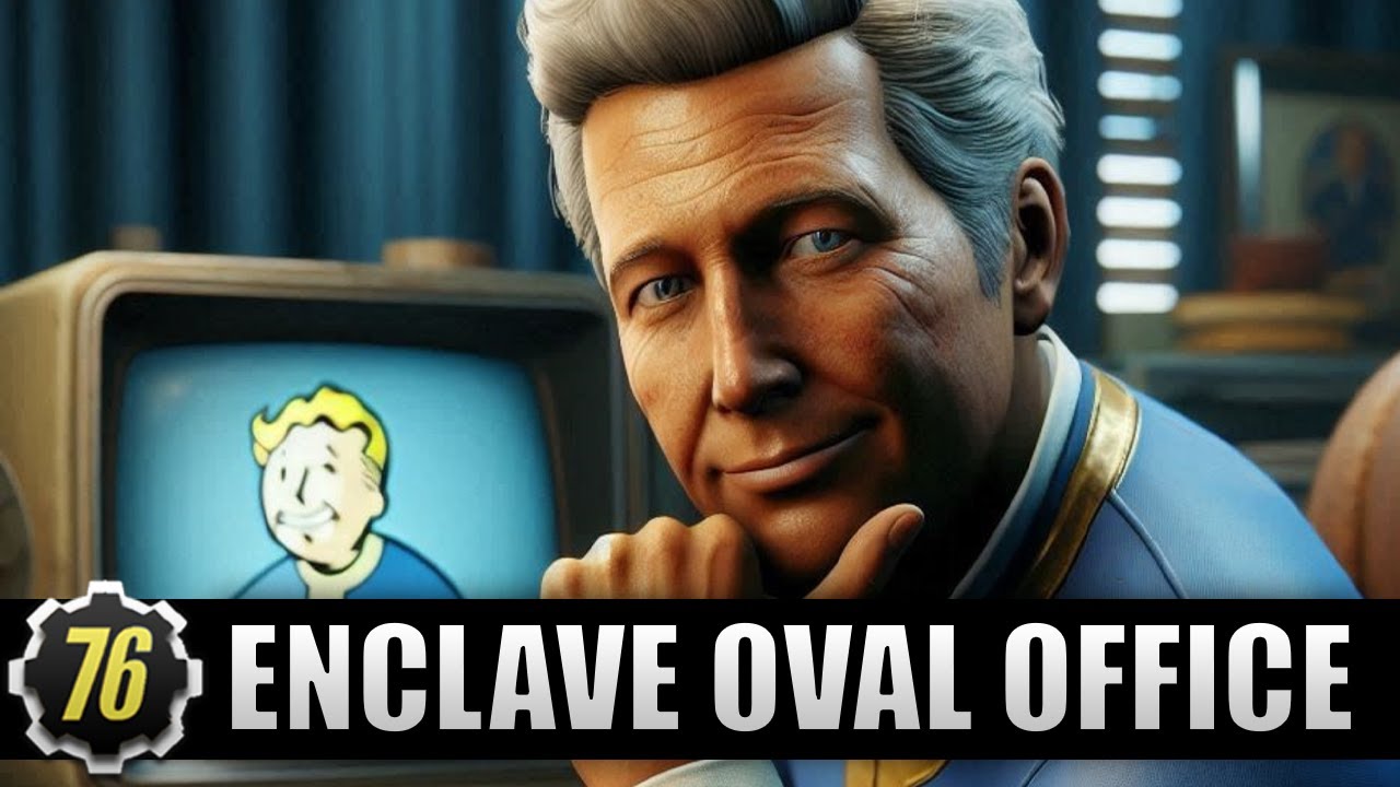 Fallout 76 Presidential Oval Office Enclave Bunker - YouTube