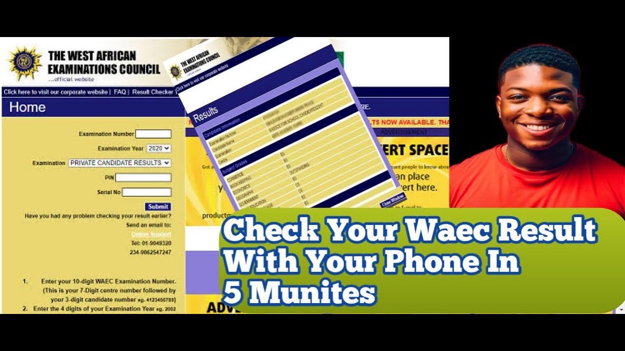 How to Easily Check Your WAEC Result Online 2024 (Using Phone) - YouTube
