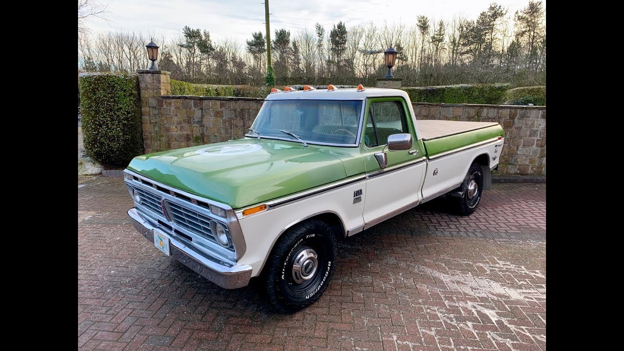 1973 F350 V8 Super Camper Special - Walk-around Video - YouTube
