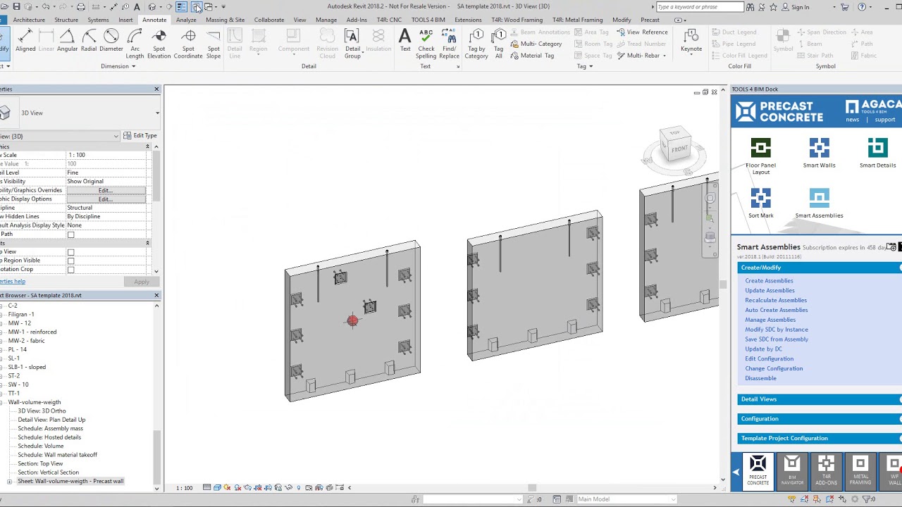 How to automatically add volume and mass values to sheets in Revit ...
