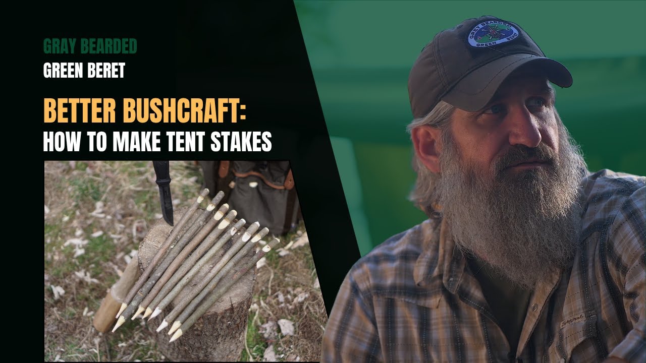 Bushcraft for Beginners: How to Make Tent Stakes - YouTube