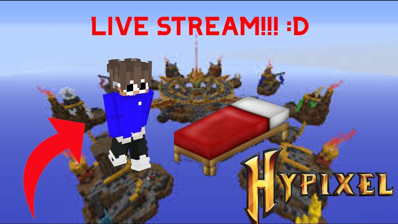 MINECRAFT HYPIXEL LIVE!!! Chill stream not just bedwars ;) - YouTube