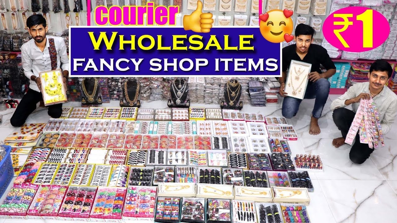 Rs.1 Onwards Big Fancy Wholesale Store @ Begumbazar | Fancy Items ...