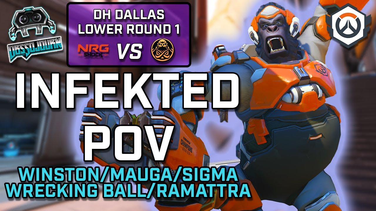 [Infekted POV] NRG Shock vs ENCE - Lower R1 - DH Dallas OWCS - YouTube