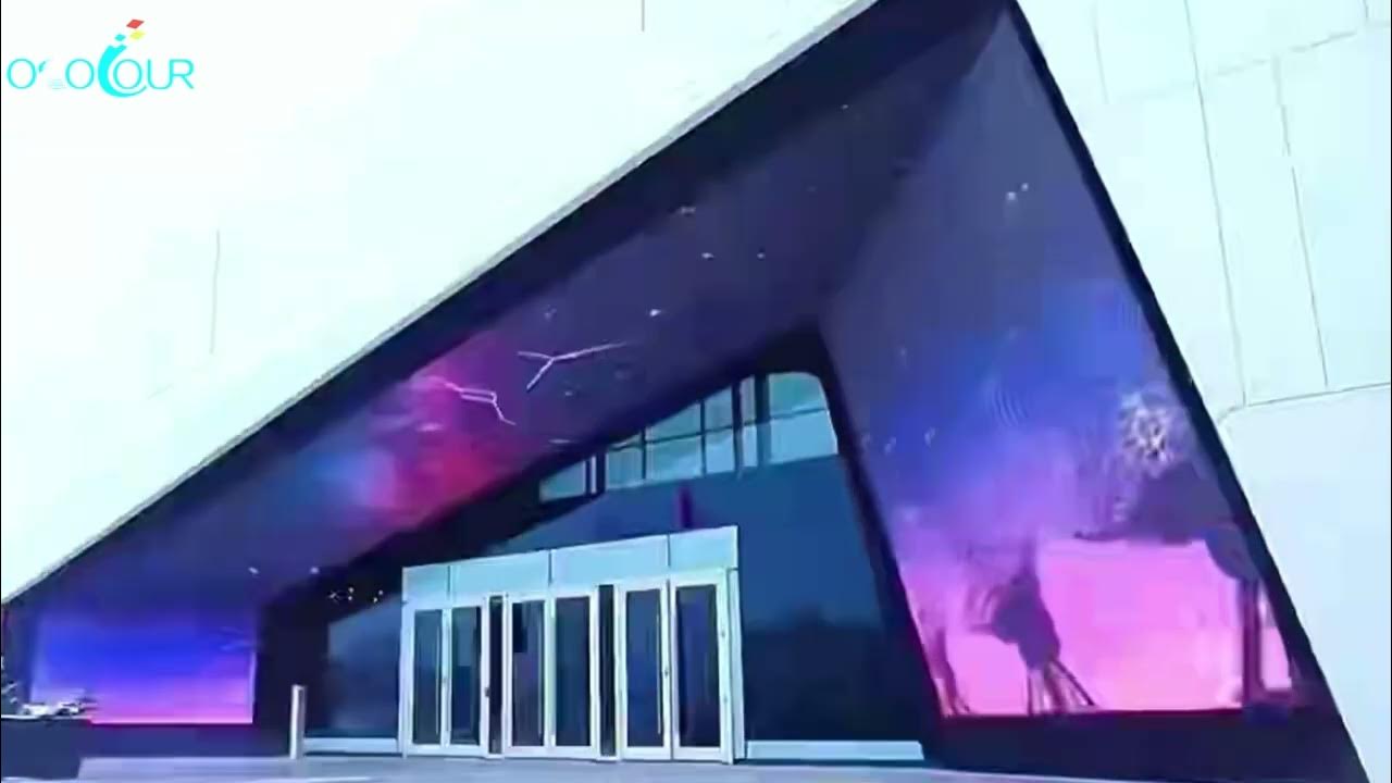 LED triangular display - YouTube