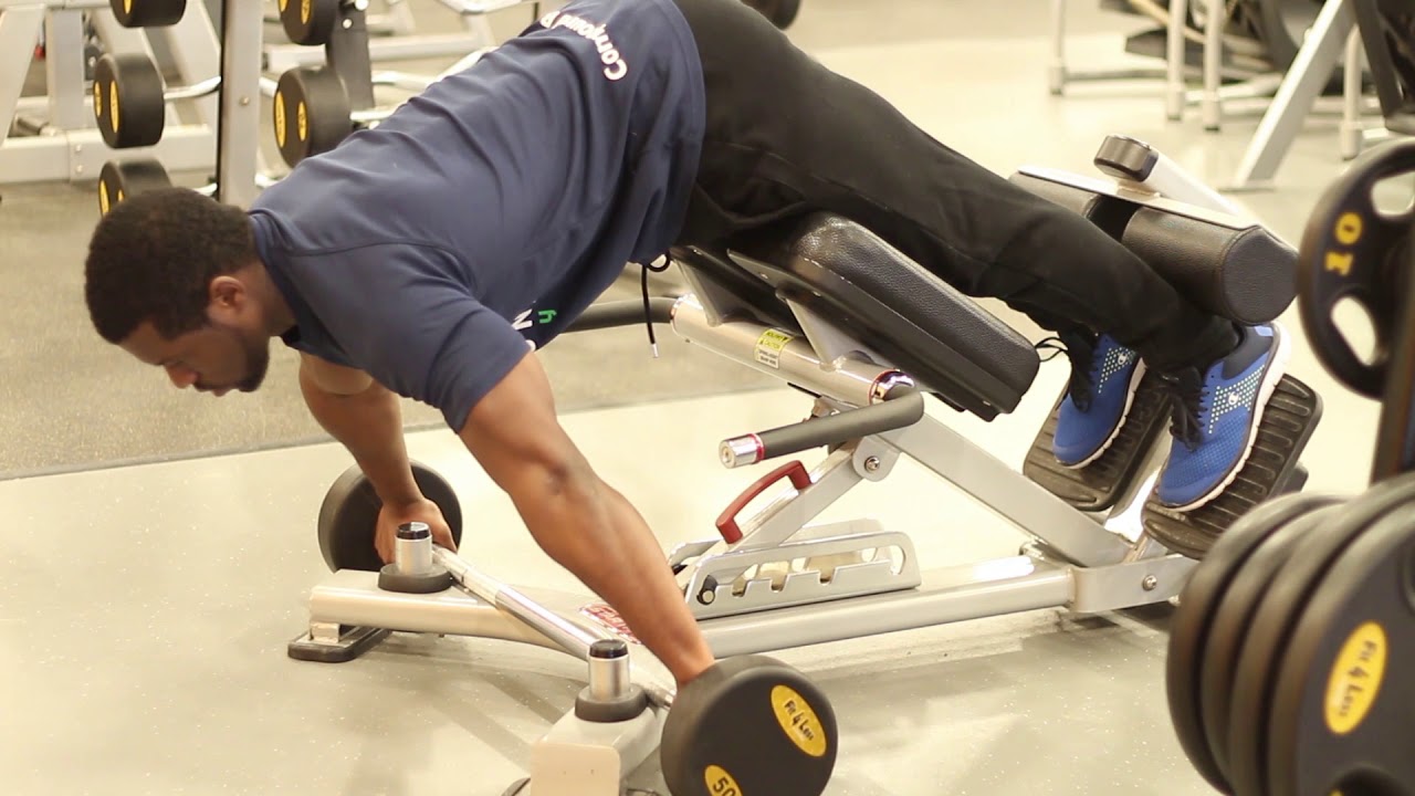 Barbell Back Extension - YouTube