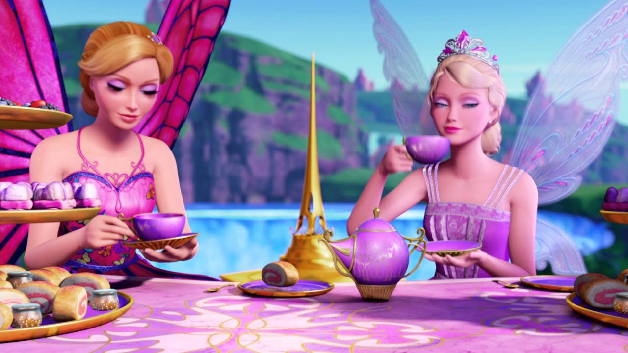 Barbie Mariposa a květinová princezna - z natáčení - YouTube