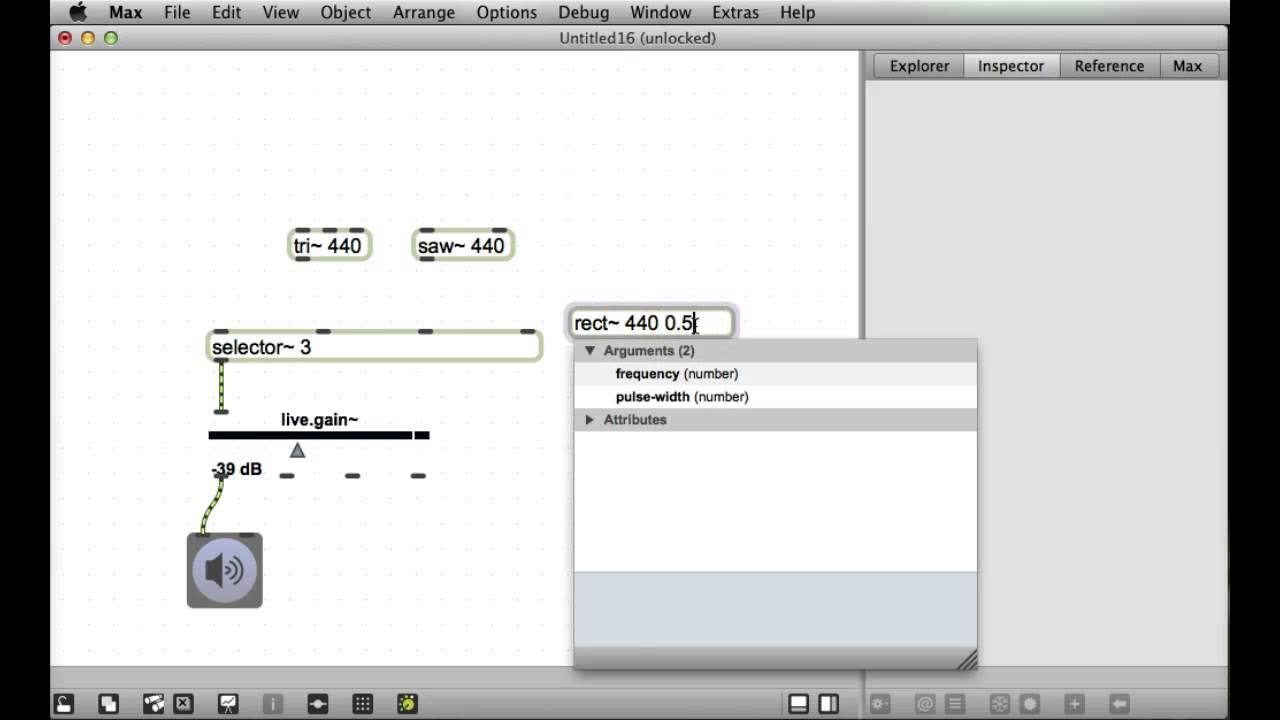 Max MSP V6 Tutorial 21 - The selector - YouTube