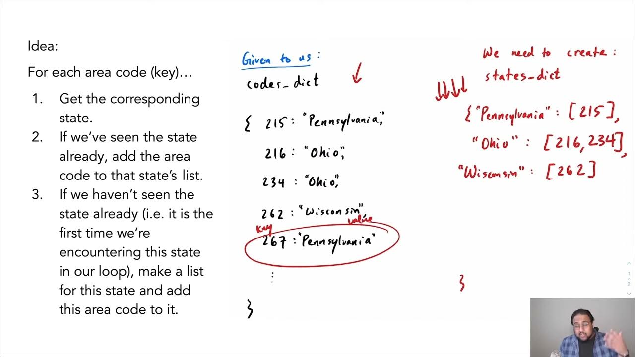 Lecture 2 Dictionaries and Area Codes Example – Practical Data Science - YouTube