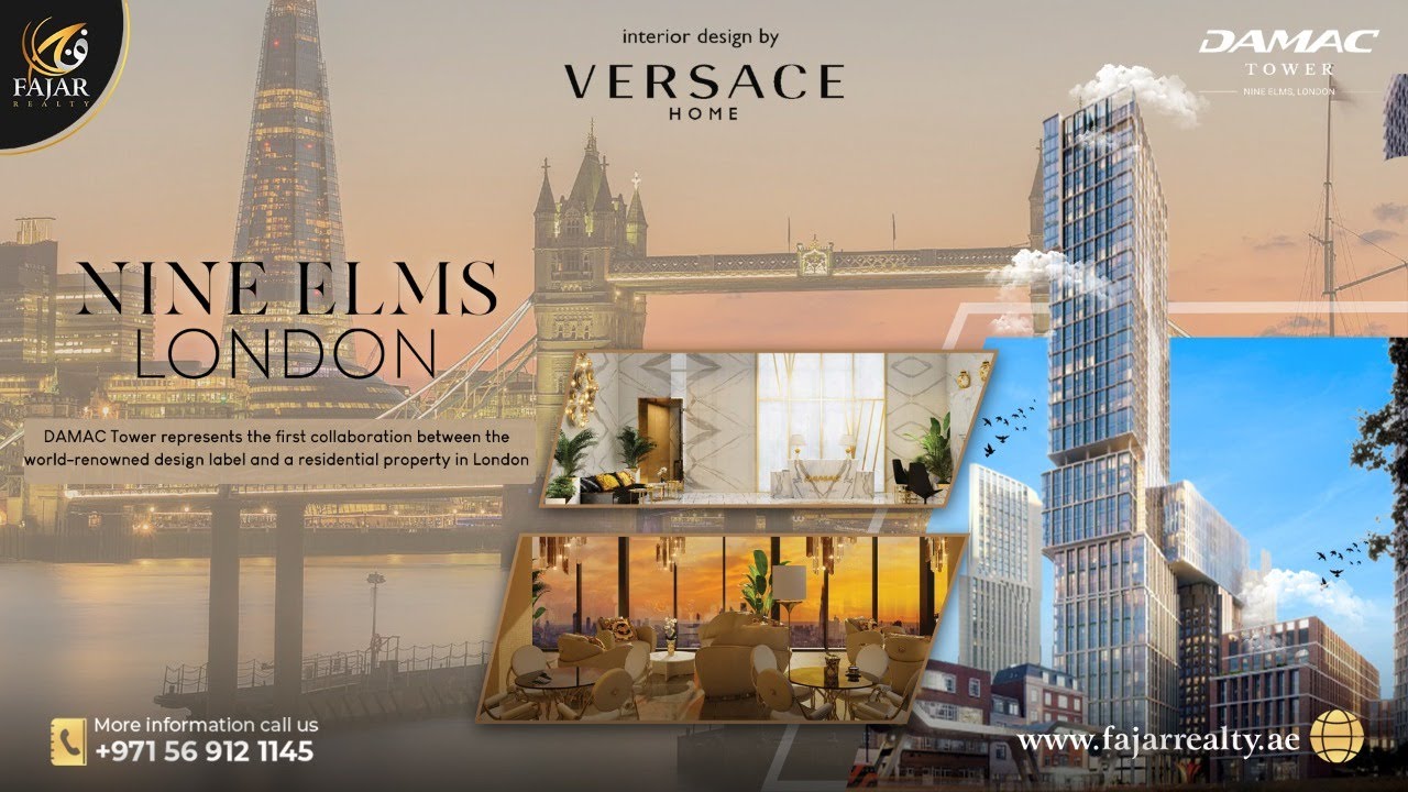 Damac Tower Nine ELMS London by Versace - YouTube
