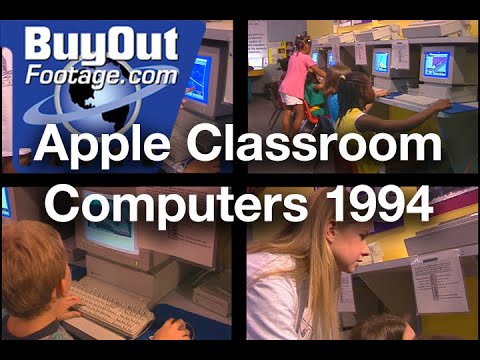 Apple Classroom Computers 1994 Stock Footage - YouTube