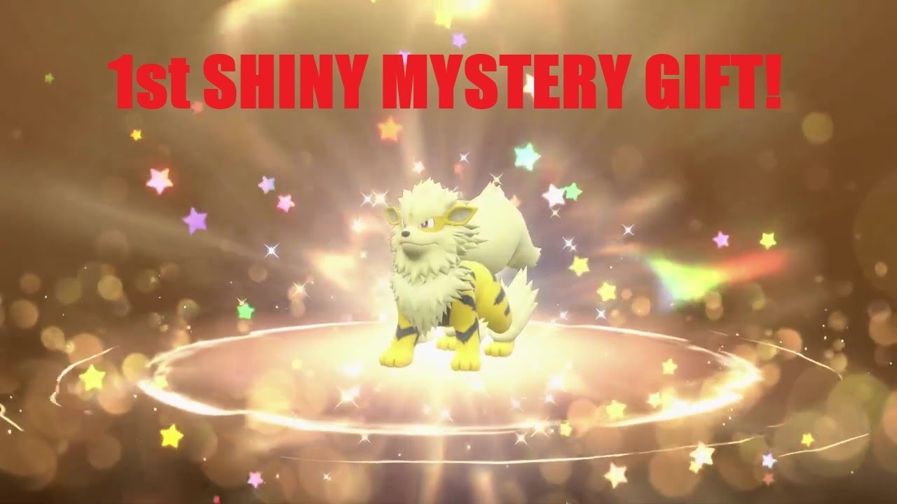 SHINY ARCANINE Mystery Gift for Pokemon Scarlet and Violet - YouTube