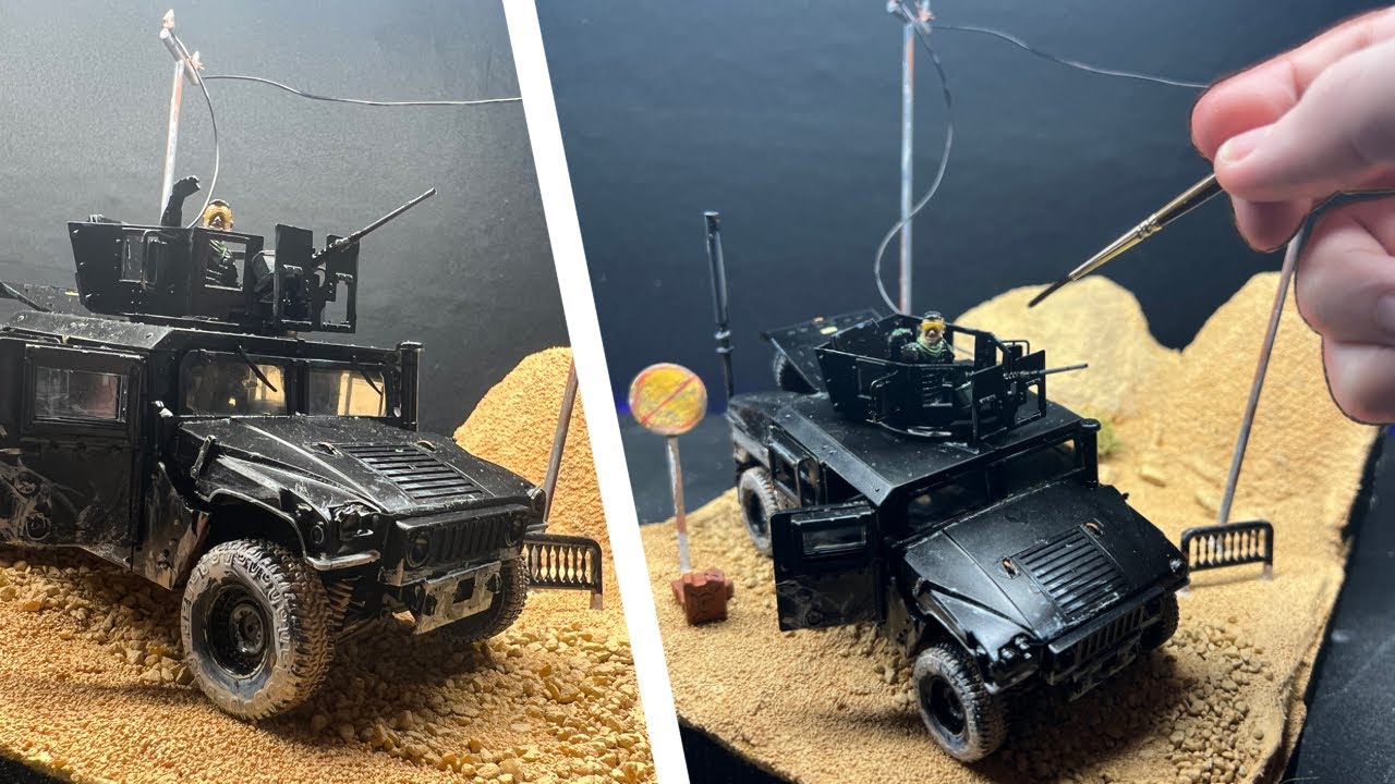 Humvee in abandoned desert diorama | REALISTIC - YouTube