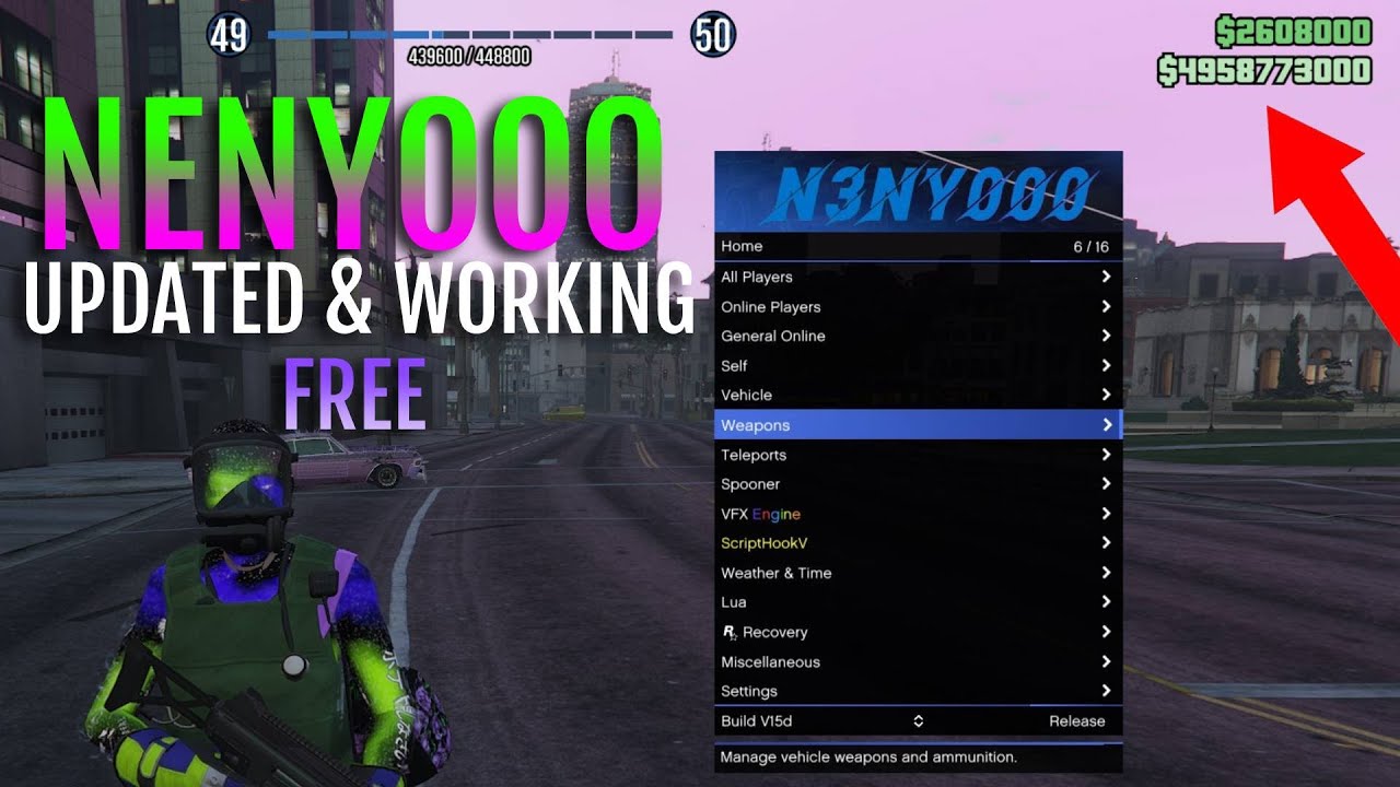 Nenyooo Mod Menu GTA 5 Enhanced – Showcase & Tutorial (Free) - YouTube