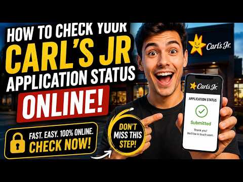 How to check your Carl's Jr application status online