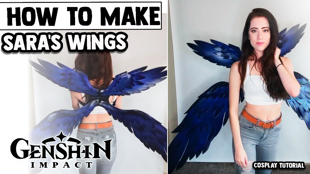 How to make Kujou Sara's Wings from the game Genshin Impact- DIY ...