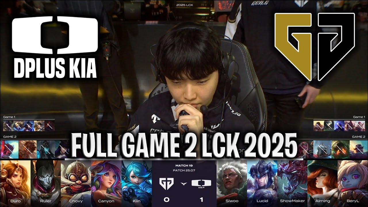 SHOWMAKER CHO'GATH MID!😱 - DK vs GEN GAME 2 LCK SPRING 2025 W2D5 | DPLUS KIA vs GENG G2 LCK 2025 ...