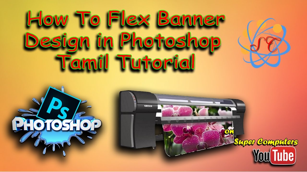 How To Flex Banner Design in Photoshop-Tamil Tutorial - YouTube