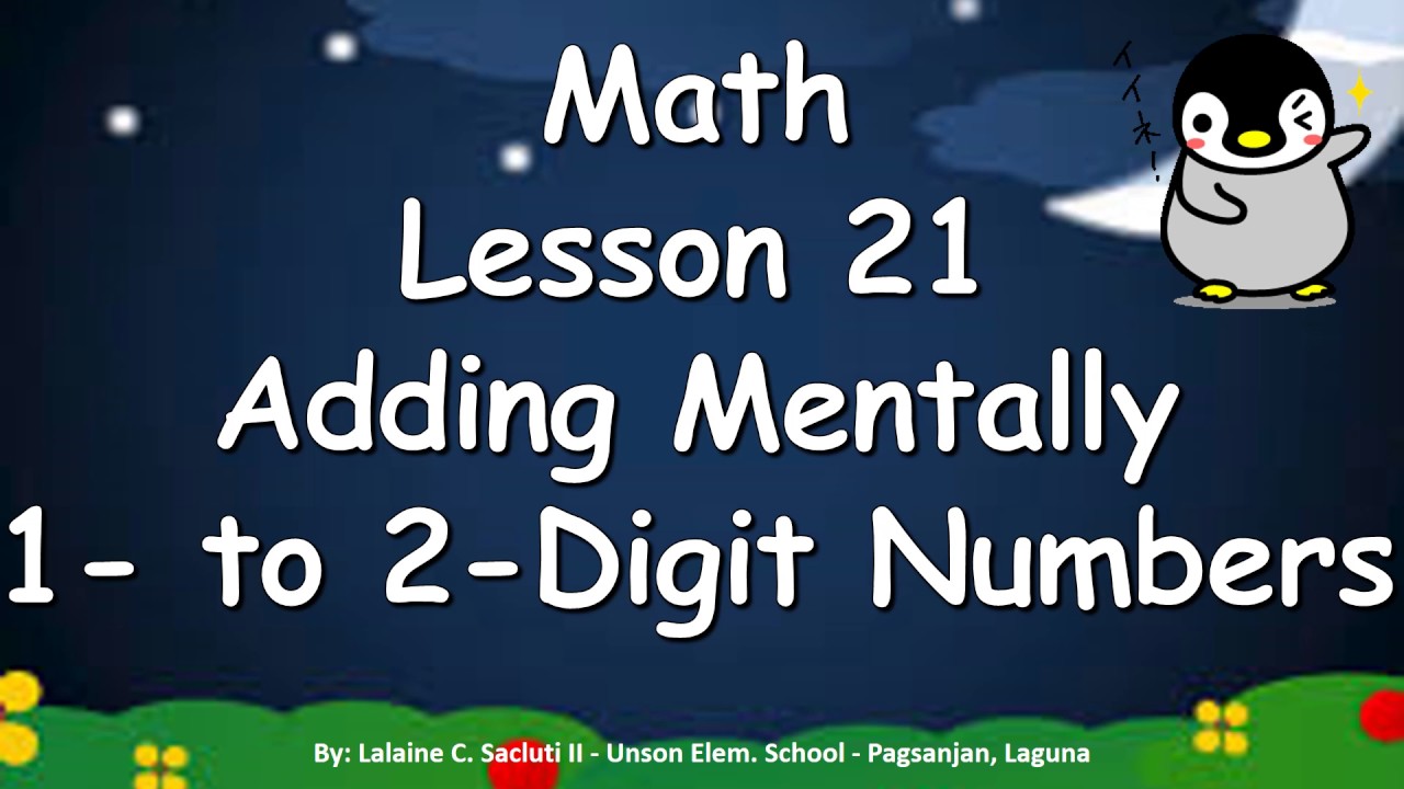 Math Lesson 21 Adding Mentally 1 To 2 Digit Numbers YouTube math-lesson-21-adding-mentally-1-to-2-digit-numbers-youtube