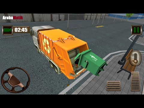 Direksiyonlu Çöp Kamyonu Oyunu  // Garbage Truck Simulator 2015 Android Gameplay FHD