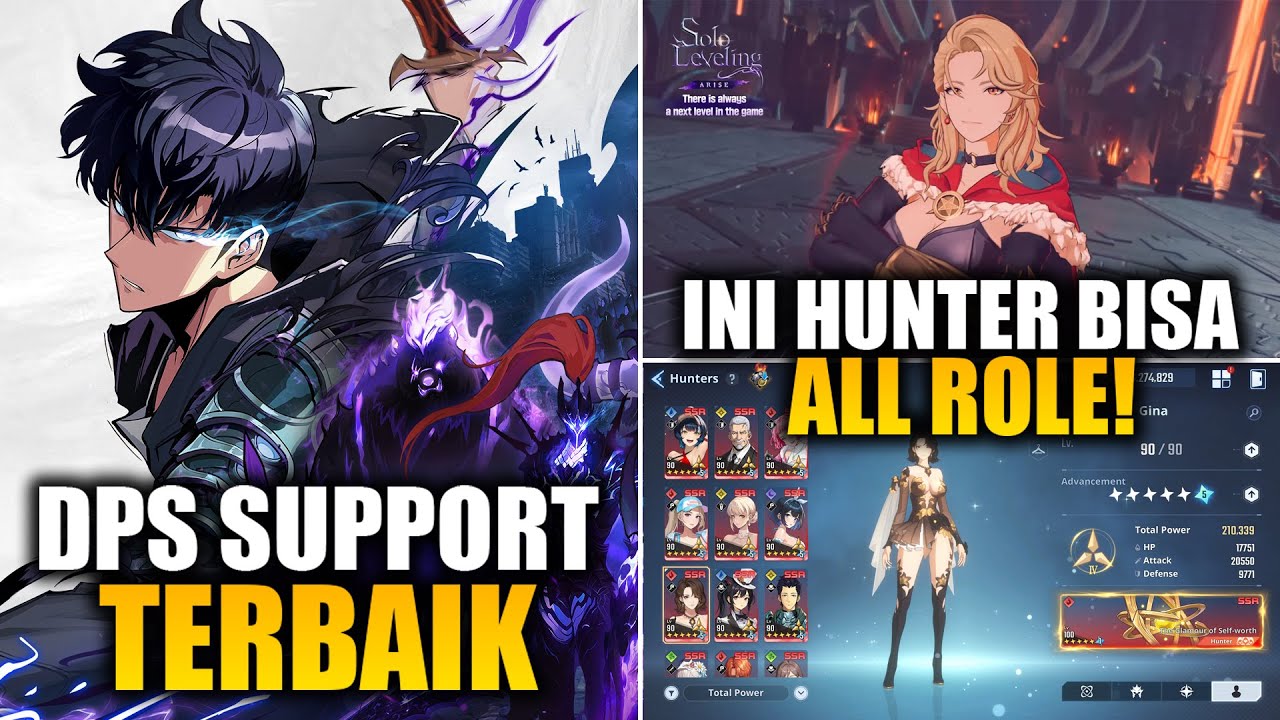 Showcase A10 GINA! Cuma Hunter Ini Yang Bisa Jadi DPS/Support | Solo ...