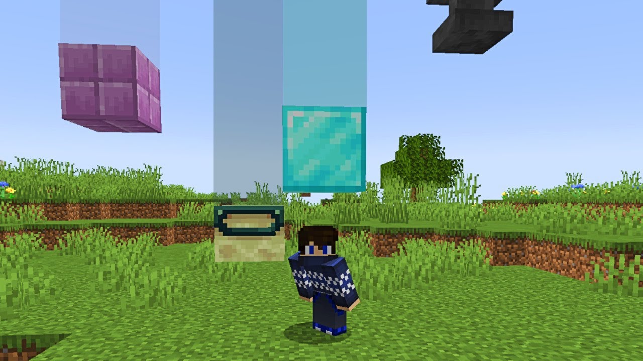 i tried beating minecraft but it's raining blocks - YouTube