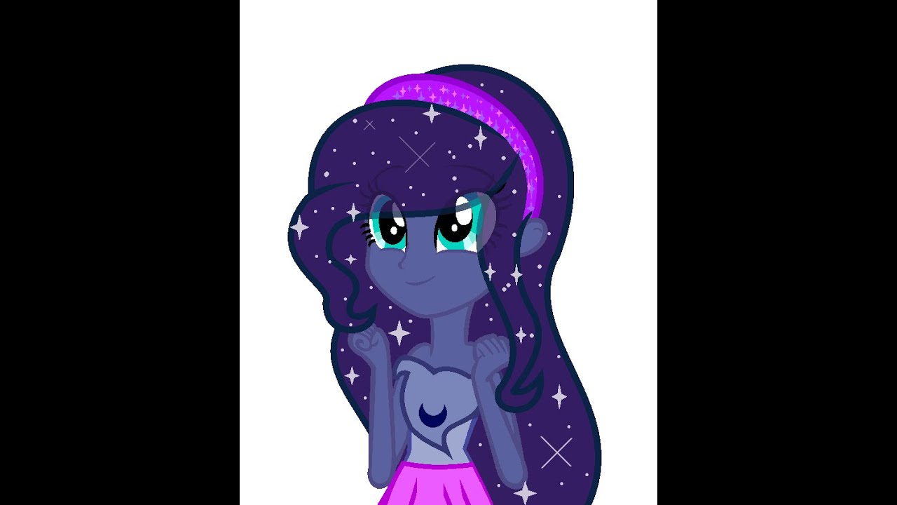 MLP [Next Gen] Moonlight Human Form ( SpeedPaint ) - YouTube